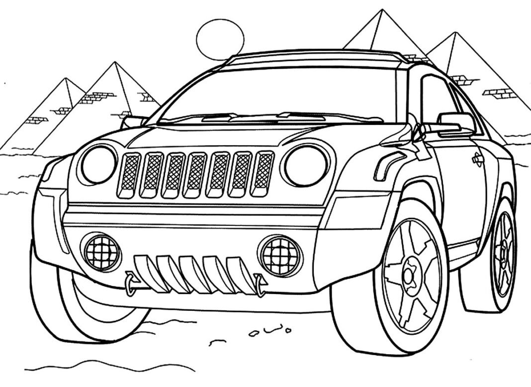 +100 Desenhos de Carros para Colorir e Imprimir