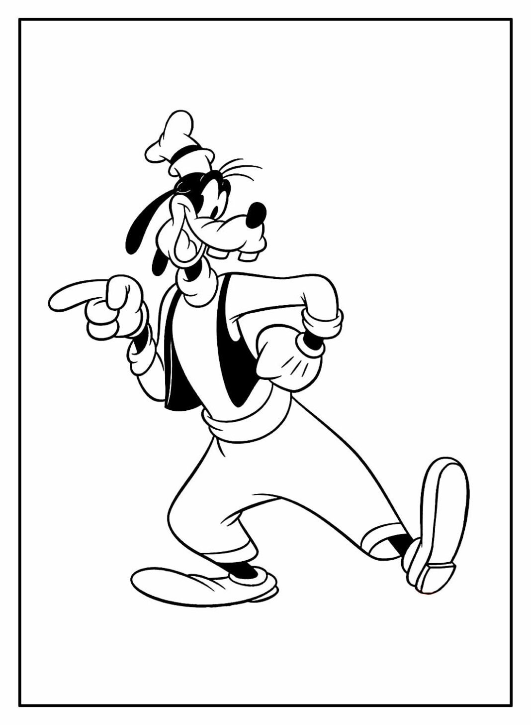 Desenhos do Pateta para Colorir e Imprimir - Muito Fácil
