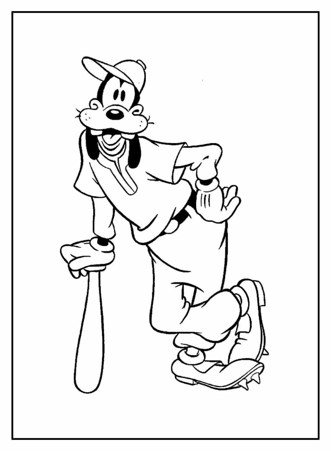 Desenhos do Pateta para Colorir e Imprimir - Muito Fácil