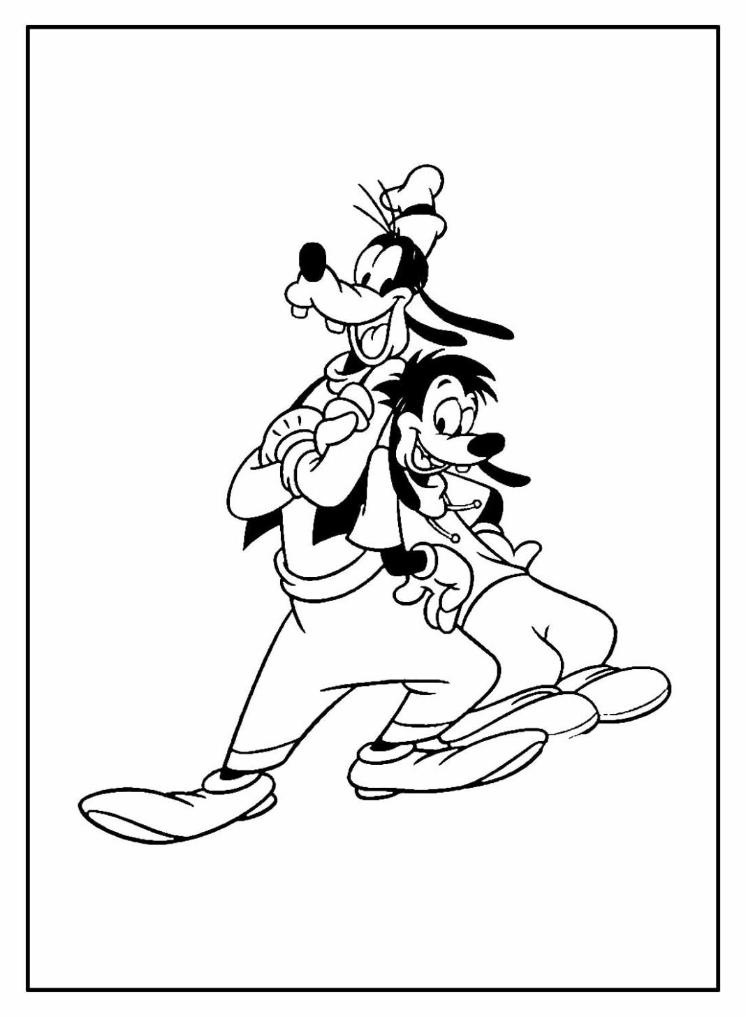 Desenhos do Pateta para Colorir e Imprimir - Muito Fácil