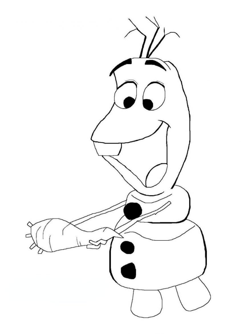 Olaf para Colorir e Imprimir - Muito Fácil - Colorir e Pintar