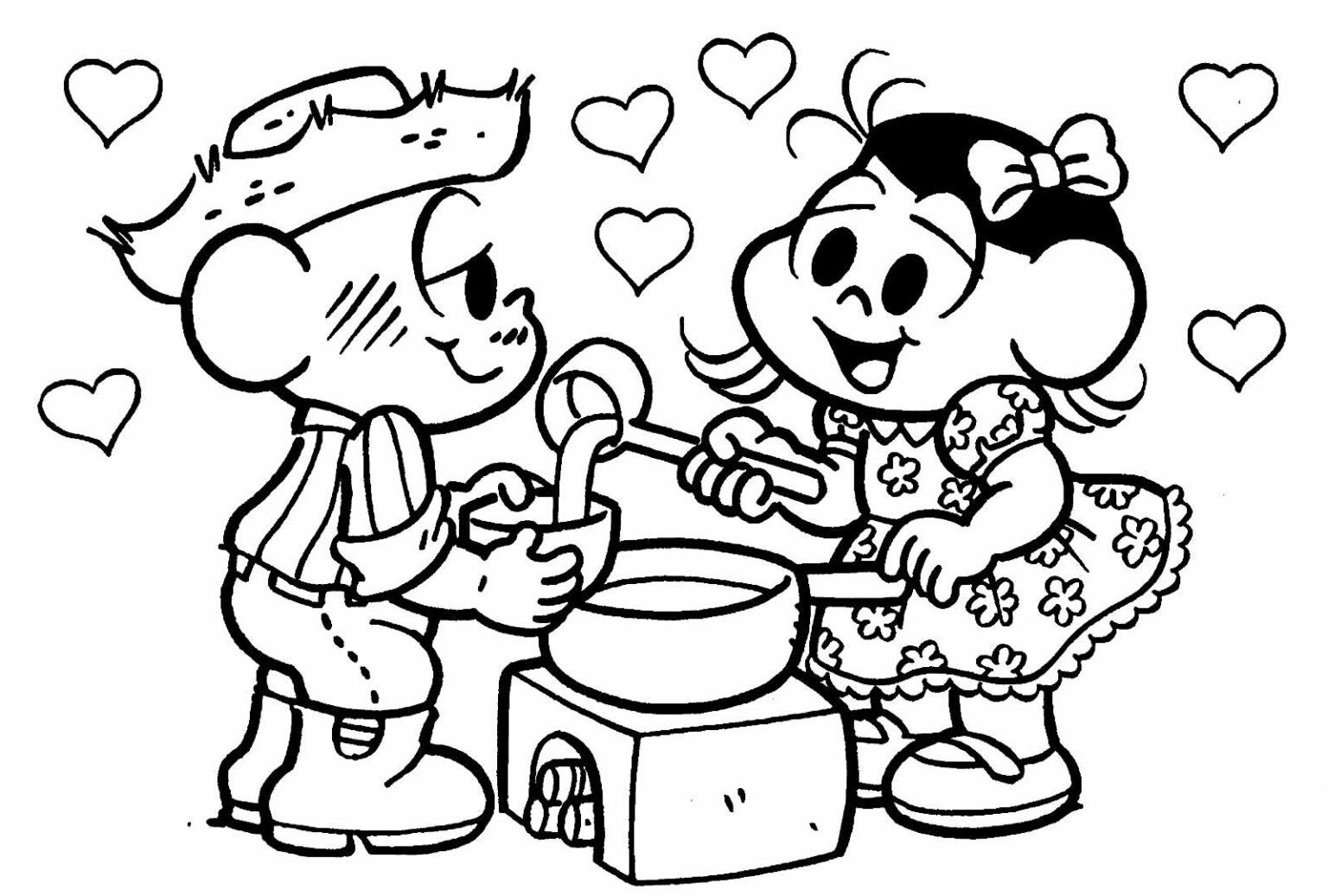 Desenhos da Magali para Colorir e Imprimir