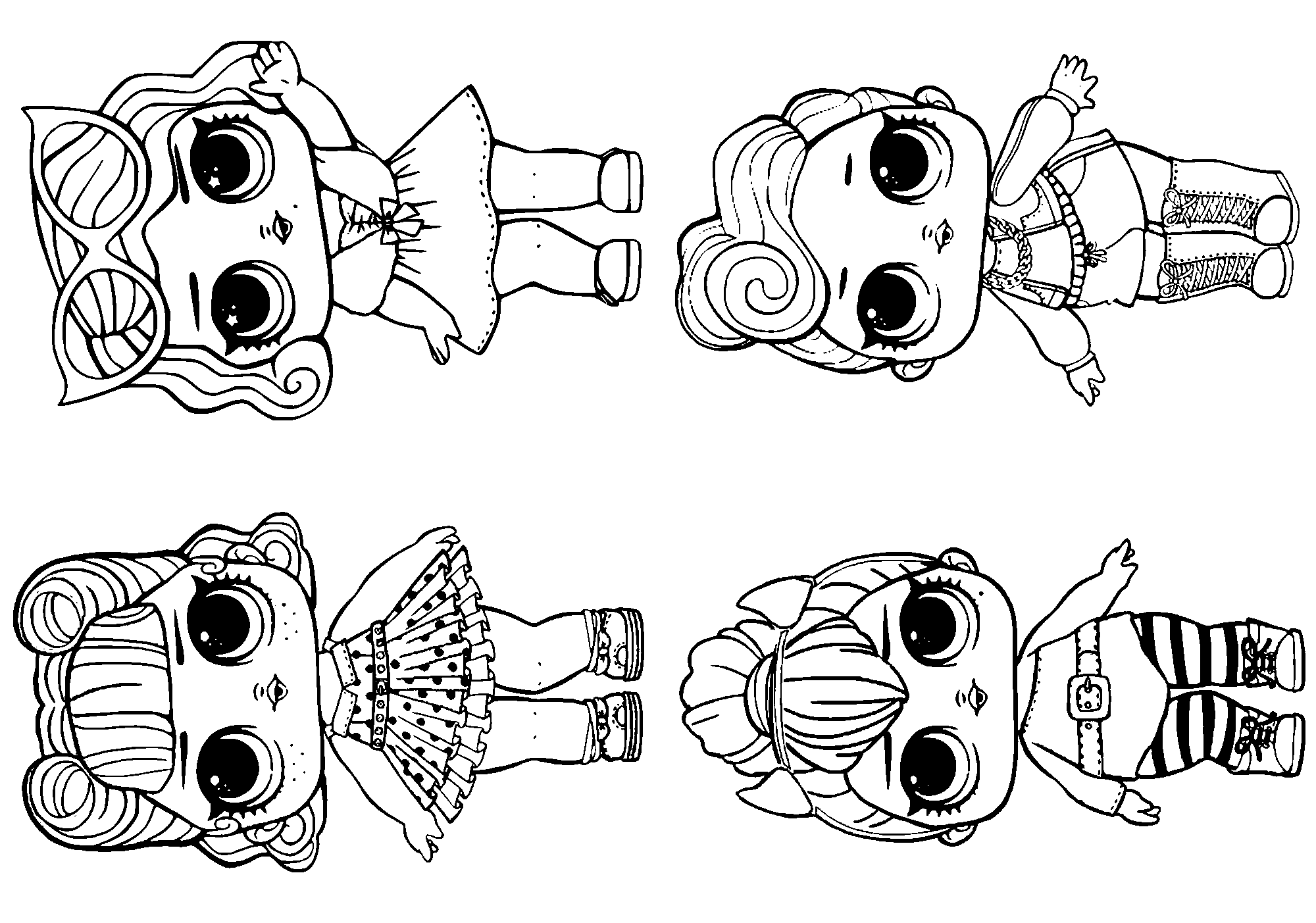 Desenhos Para Colorir Das Bonequinhas Lol Surprise Aprender A Desenhar