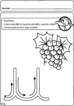Vogal U para Colorir e Imprimir (Muito Fácil) - Aprender a Desenhar