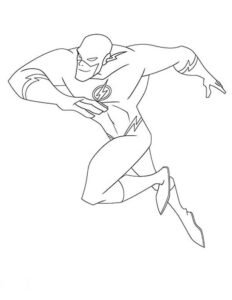 +70 Desenhos do Flash para Colorir e Imprimir