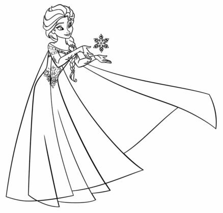 Desenhos da Elsa para Colorir e Imprimir