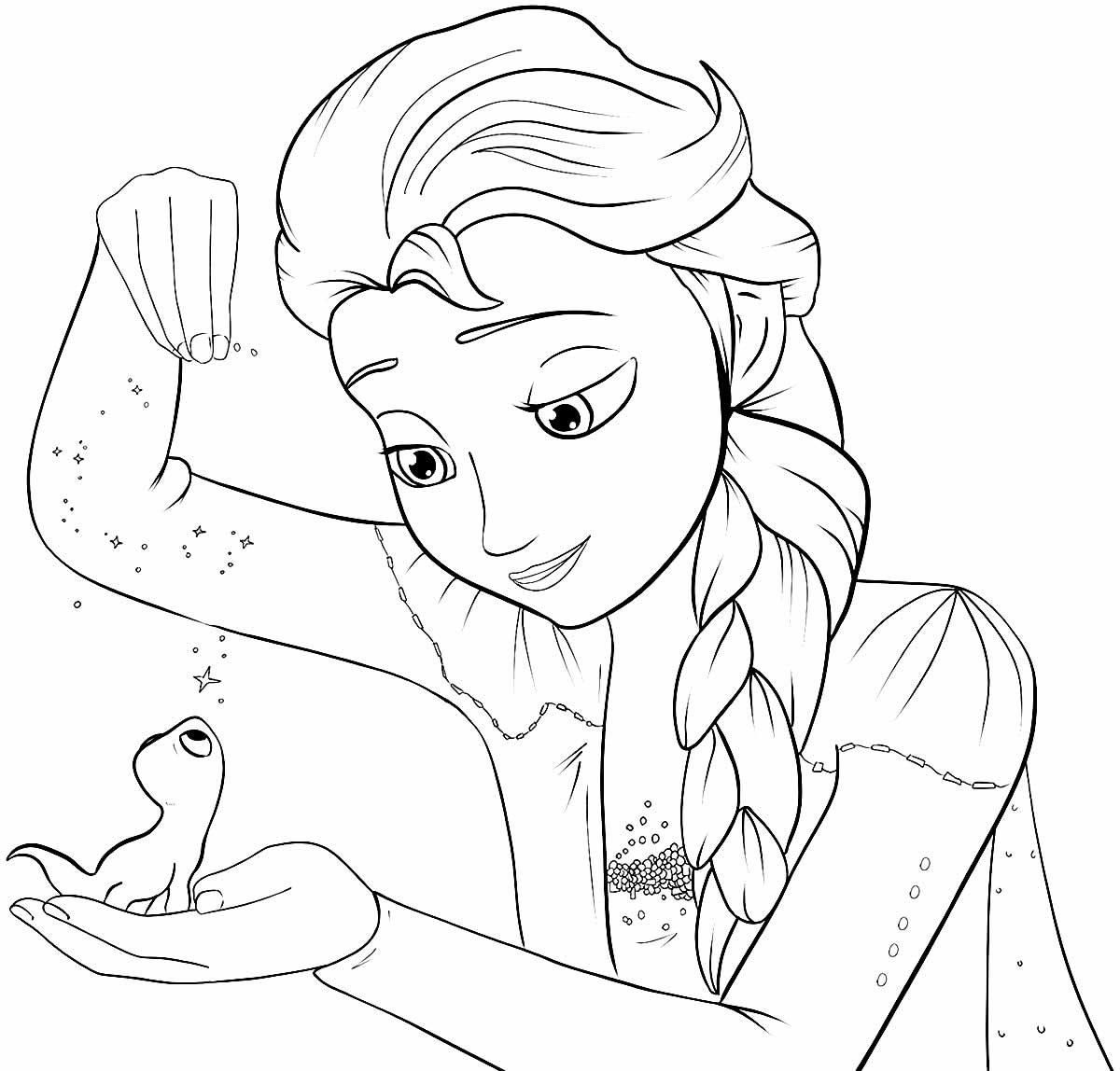Desenhos da Elsa para Colorir e Imprimir