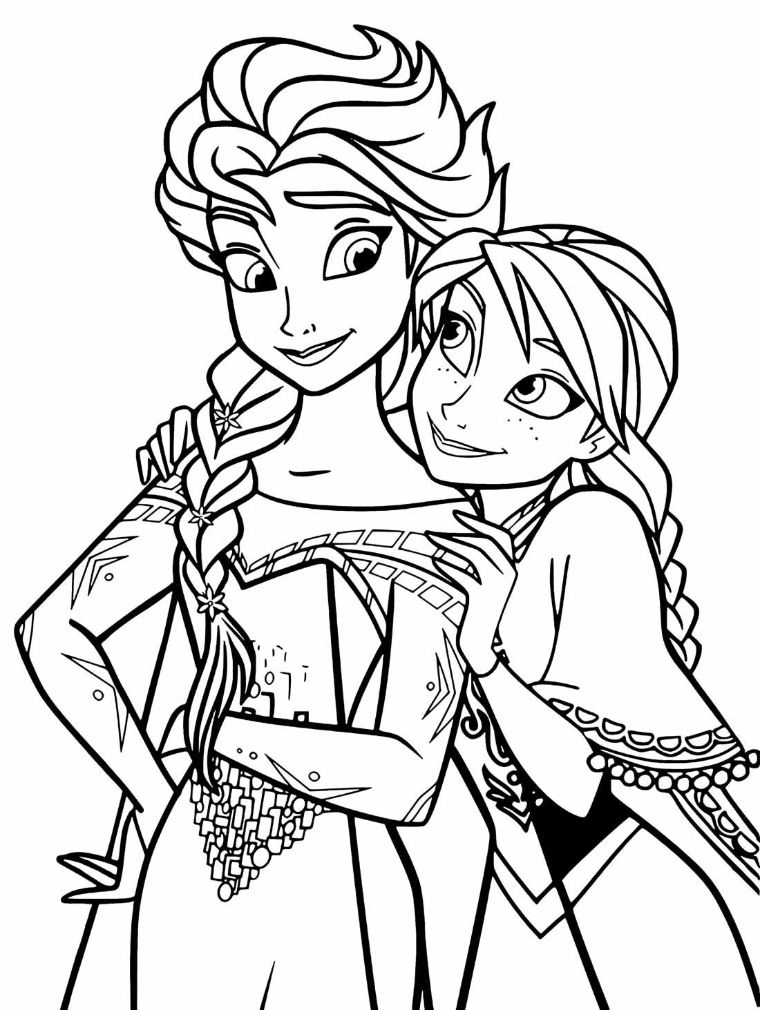 +100 Desenhos Frozen para Colorir e Imprimir