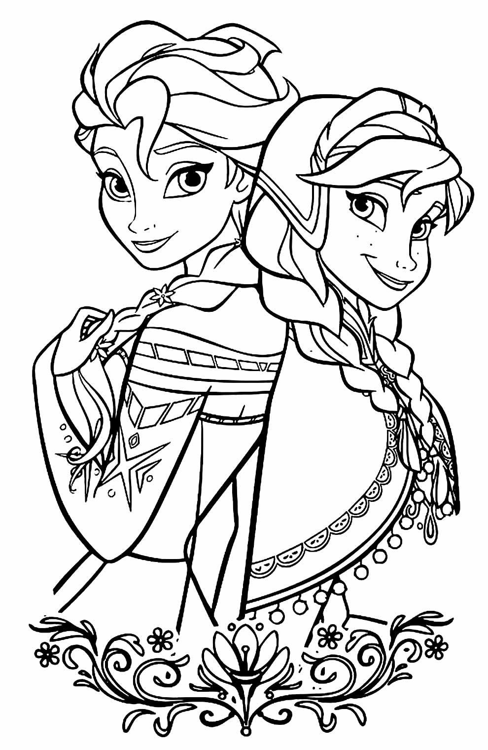 Desenhos da Elsa para Colorir e Imprimir