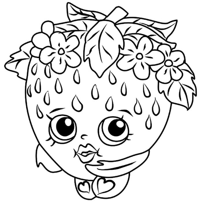 Desenhos de Morango para Colorir e Imprimir