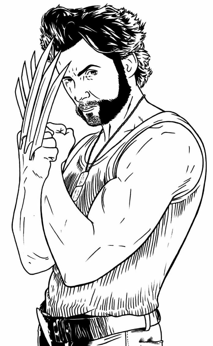 Desenhos do Wolverine para Colorir e Imprimir