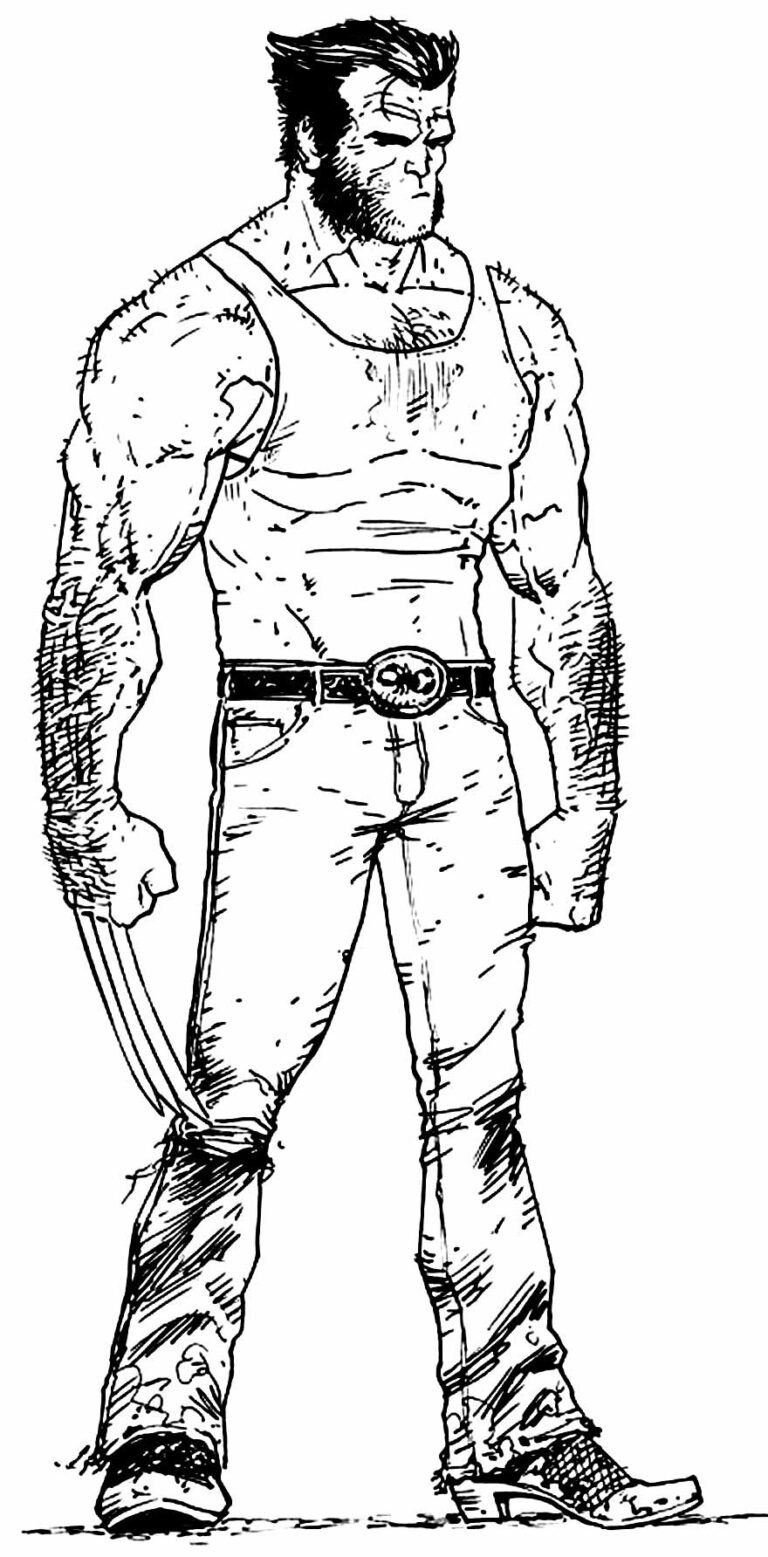 Desenhos do Wolverine para Colorir e Imprimir