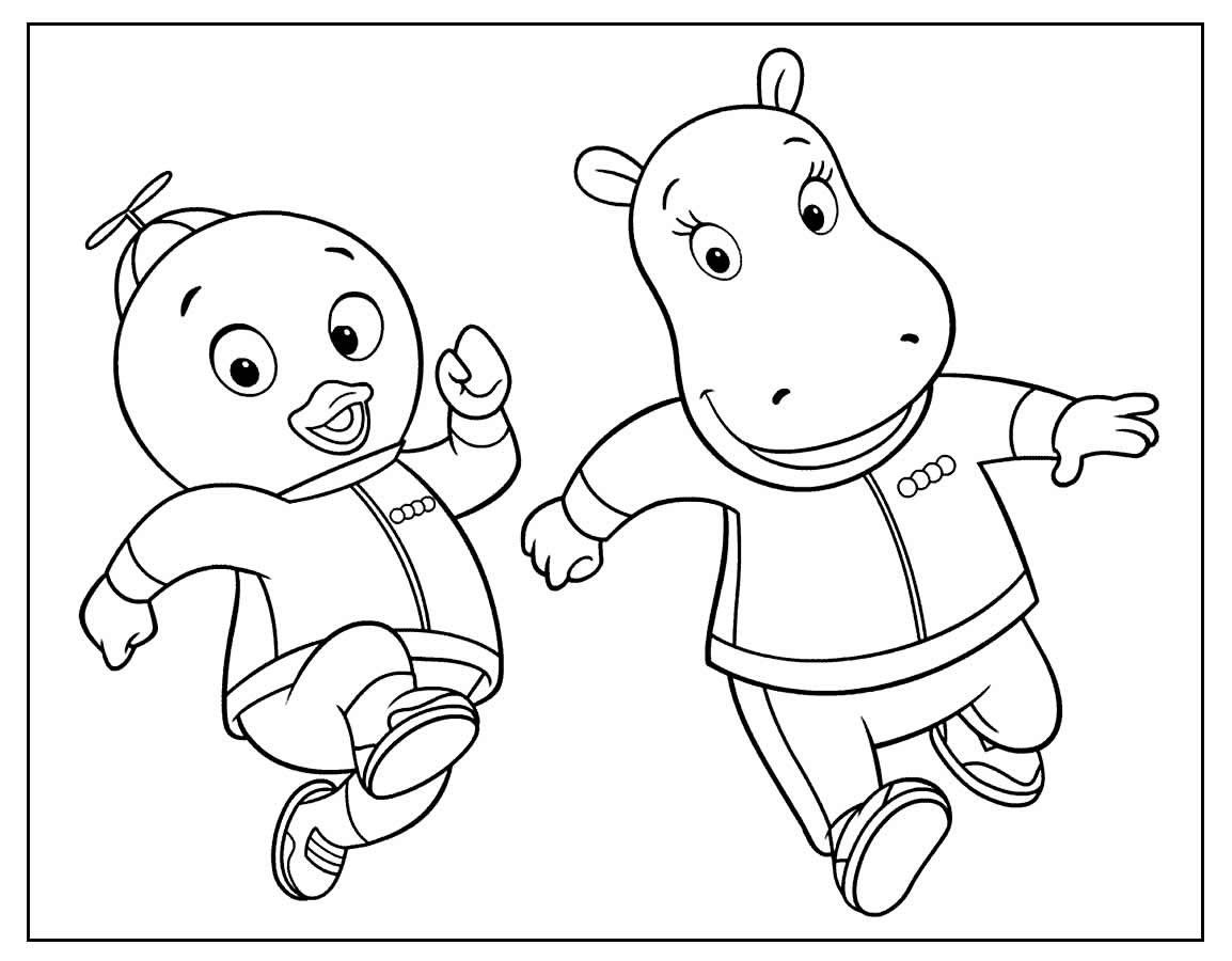 +70 Desenhos dos Backyardigans para colorir e imprimir