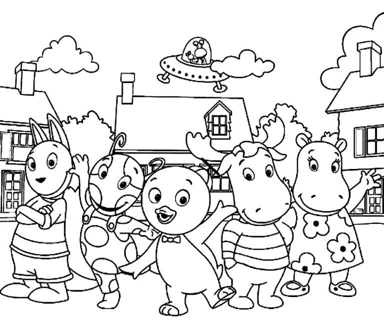 +70 Desenhos dos Backyardigans para colorir e imprimir