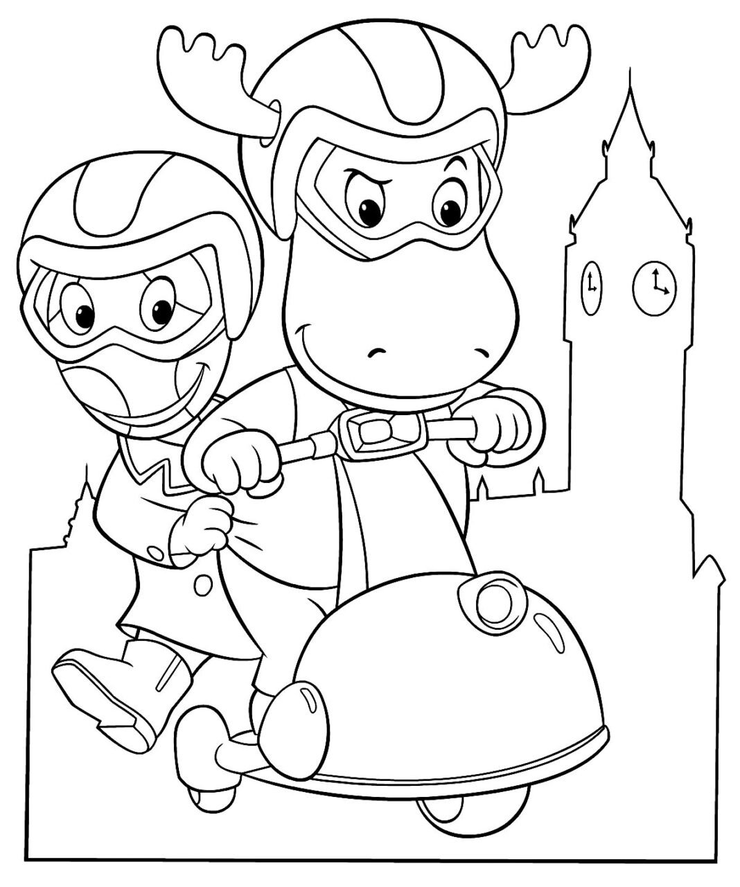 +70 Desenhos dos Backyardigans para colorir e imprimir
