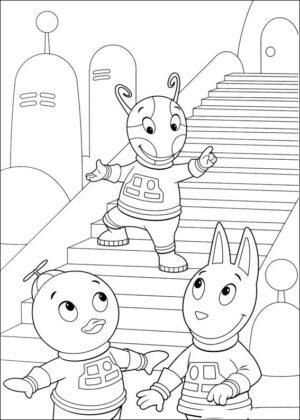 +70 Desenhos dos Backyardigans para colorir e imprimir