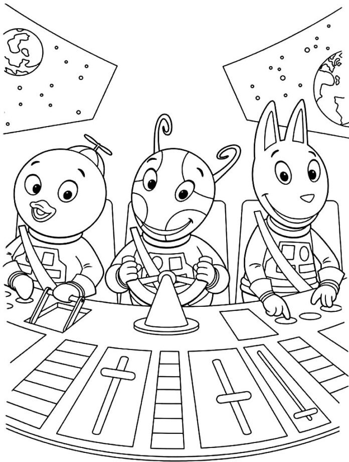 +70 Desenhos dos Backyardigans para colorir e imprimir