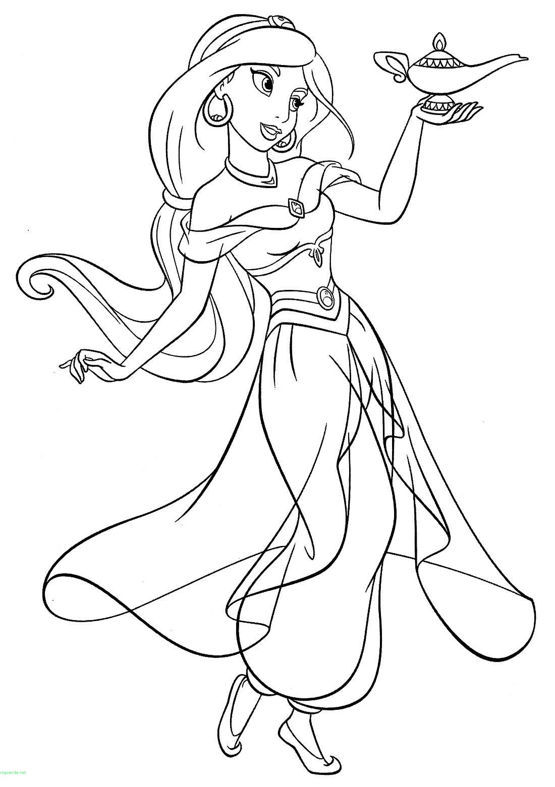 Desenhos da Jasmine para Colorir e Imprimir