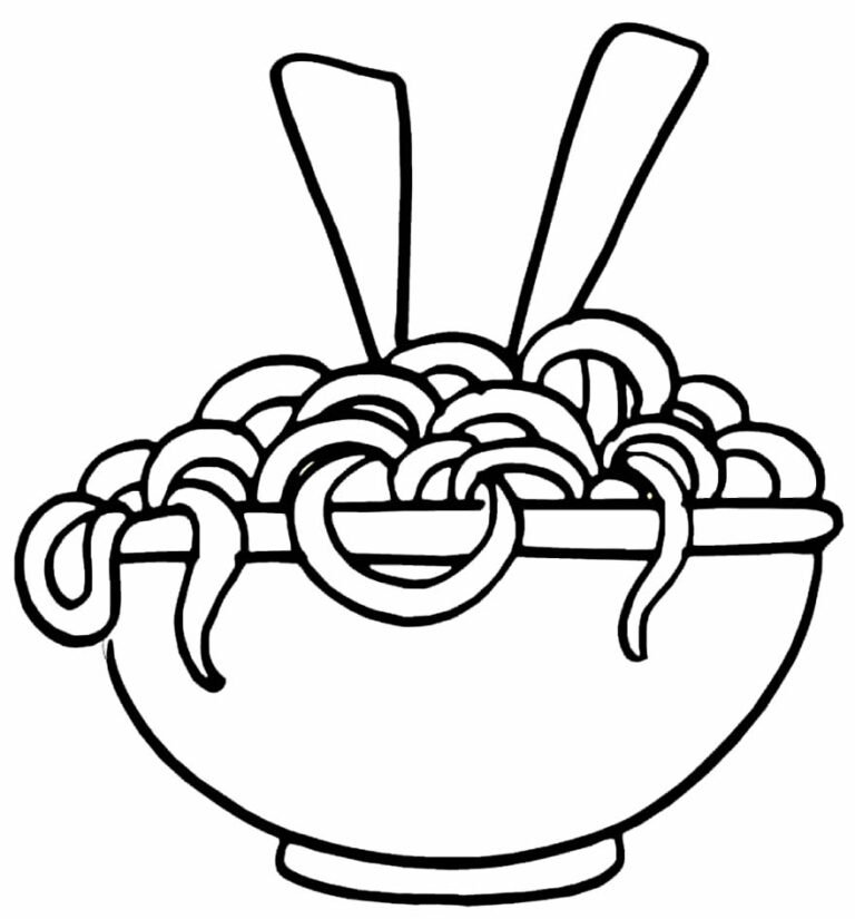 Desenhos de Comida para Colorir e Imprimir