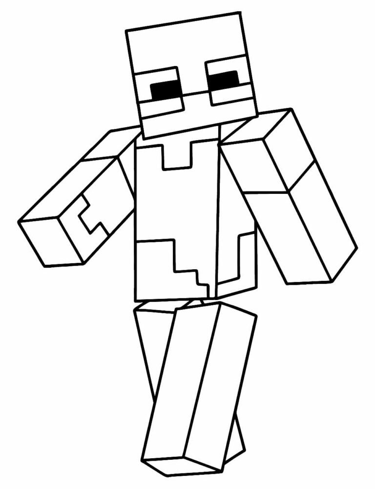 Desenhos de Minecraft para Colorir e Imprimir