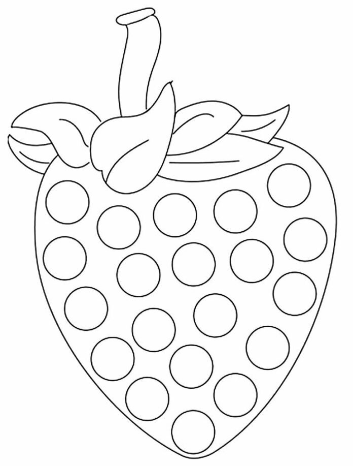 Desenhos de Morango para Colorir e Imprimir