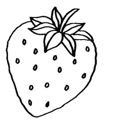 Desenhos de Morango para Colorir e Imprimir