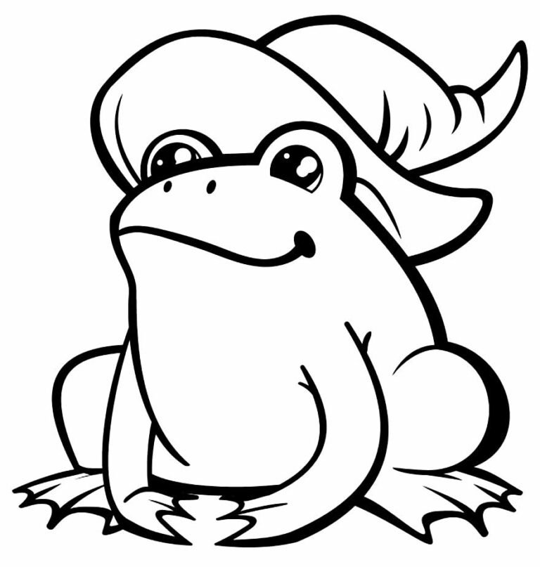 Desenhos de Sapo para Colorir e Imprimir