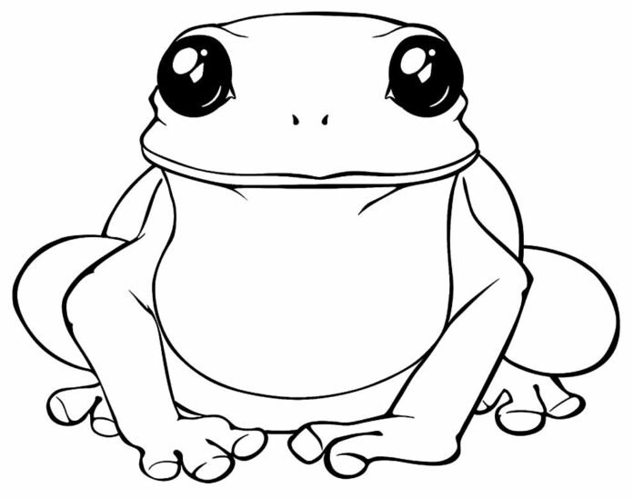 Desenhos de Sapo para Colorir e Imprimir