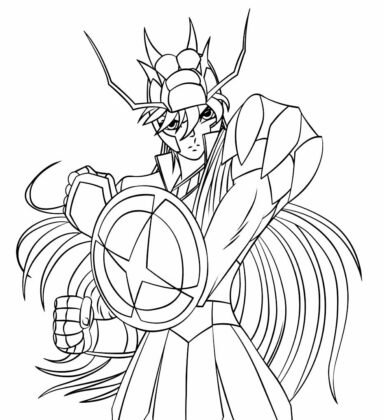 Desenhos de Shiryu para Colorir e Imprimir