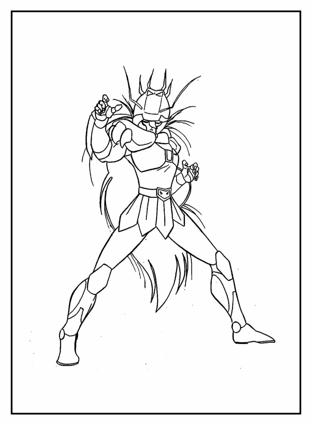 Desenhos de Shiryu para Colorir e Imprimir