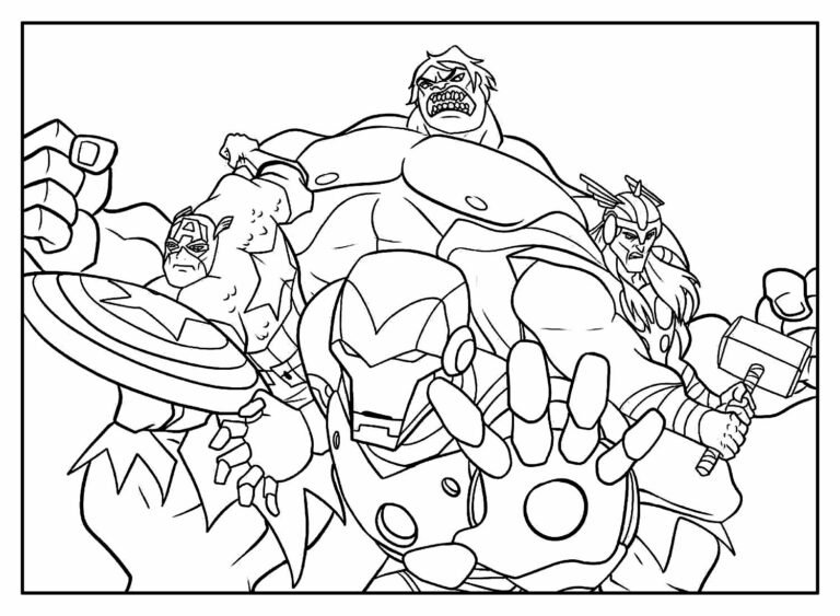 +150 Desenhos de Super-heróis para colorir e imprimir