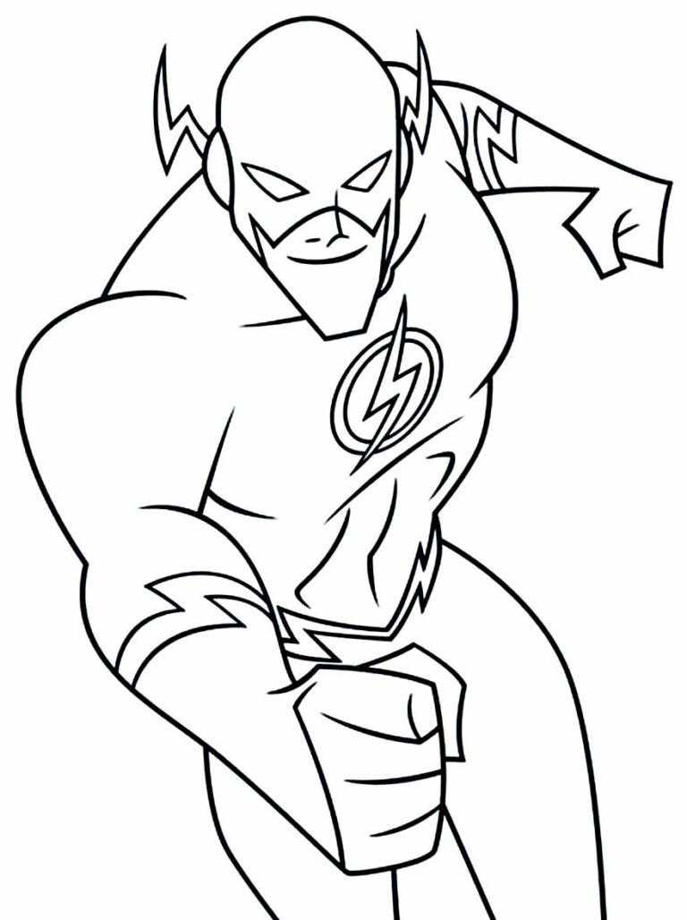 +70 Desenhos do Flash para Colorir e Imprimir