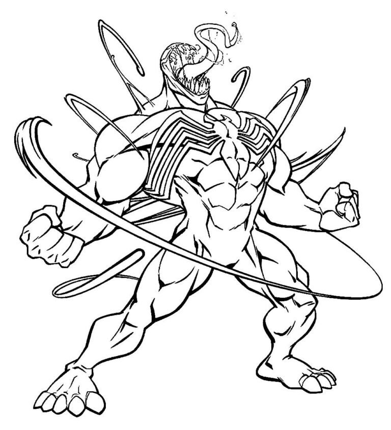 Desenhos de Venom para Colorir e Imprimir