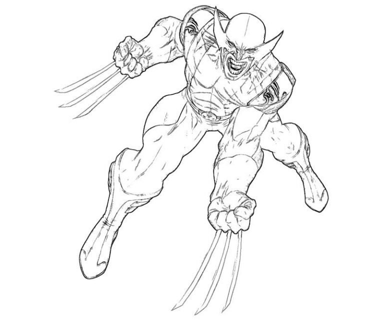 Desenhos do Wolverine para Colorir e Imprimir