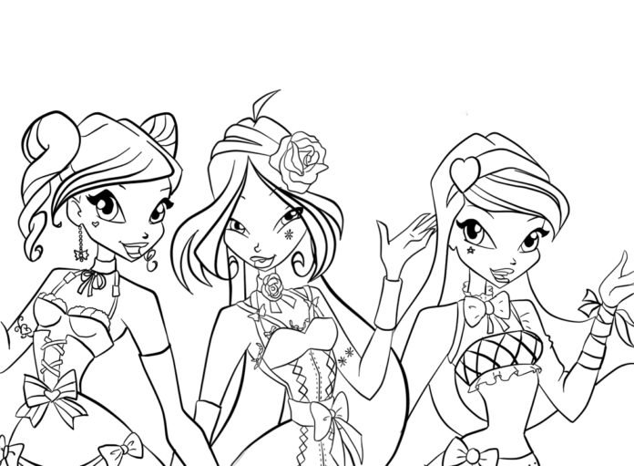 Desenhos das Winx para Colorir e Imprimir