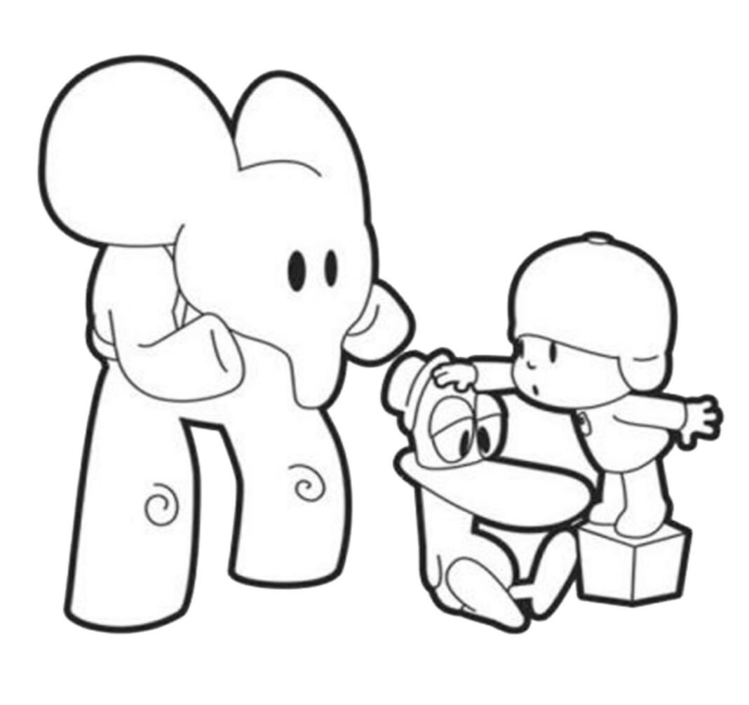 +60 Desenhos do Pocoyo para Colorir e Imprimir