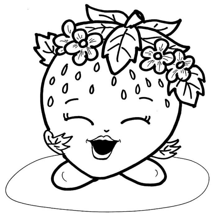 Desenhos de Morango para Colorir e Imprimir