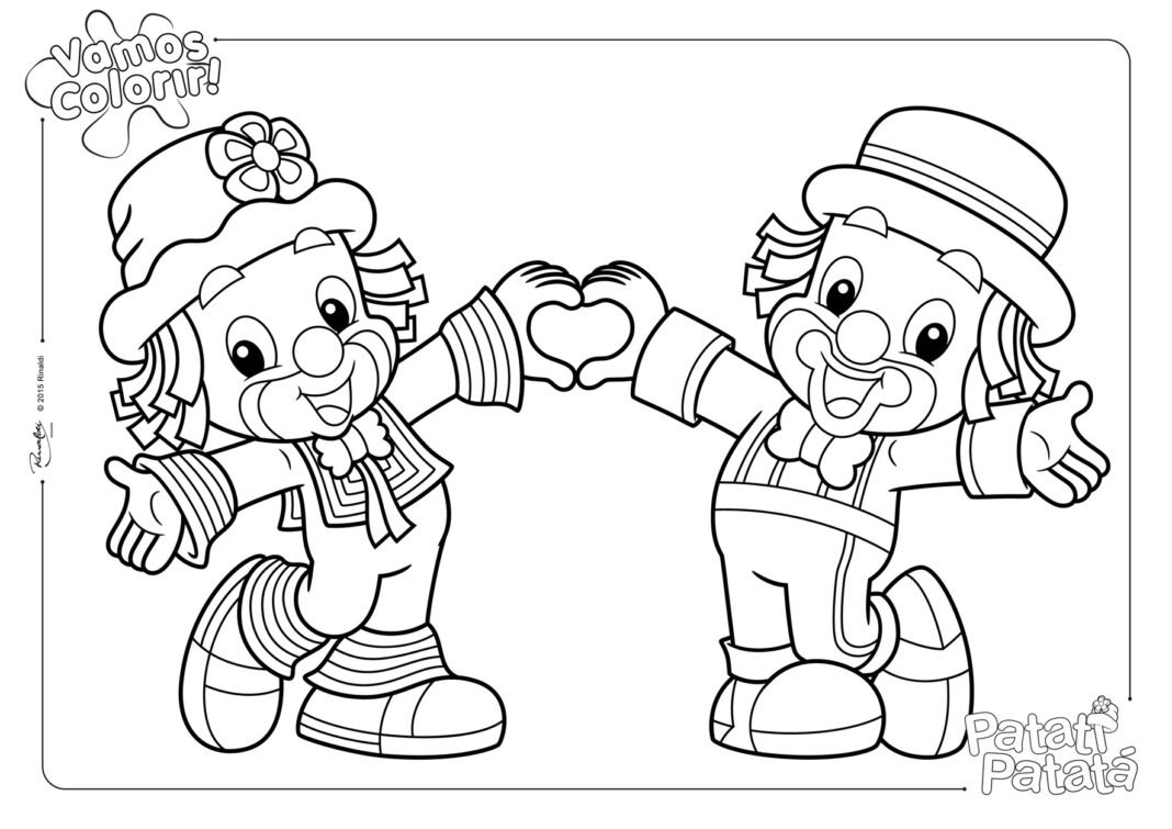 40 Desenhos do Patati Patatá para Colorir e Imprimir