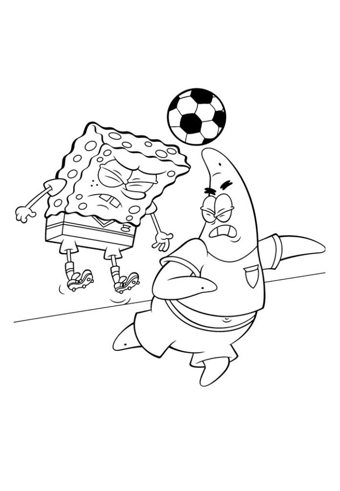 Desenhos do Patrick para Colorir e Imprimir