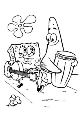 Desenhos do Patrick para Colorir e Imprimir