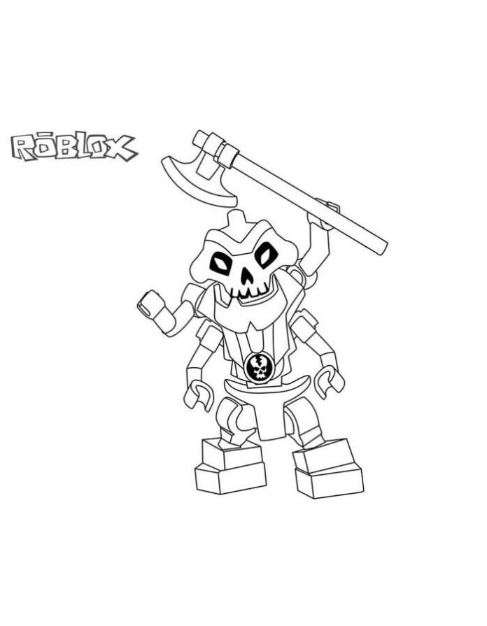 +80 Desenhos do Roblox para colorir e imprimir