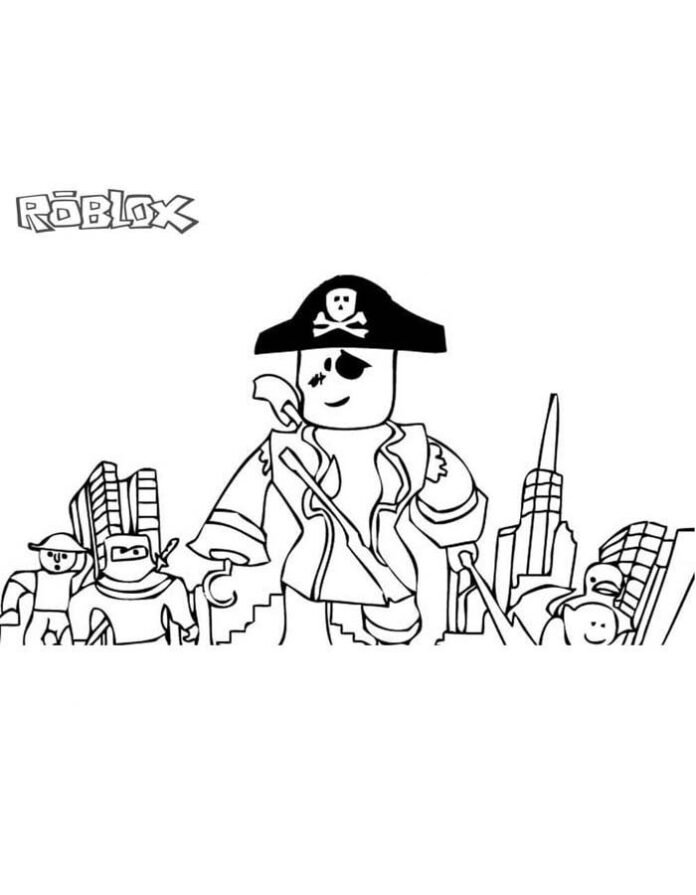 +80 Desenhos do Roblox para colorir e imprimir