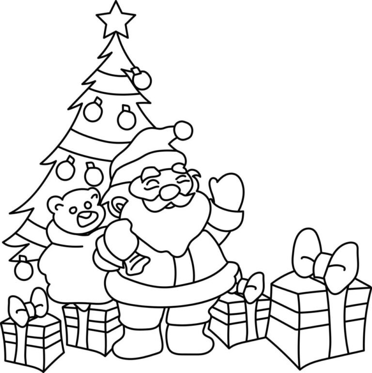 +60 Desenhos de Árvore de Natal para Colorir e Imprimir (Grátis)
