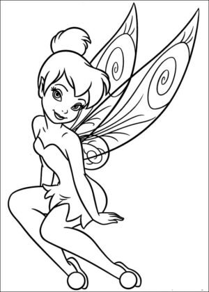 Desenhos da Tinker Bell para Colorir e Imprimir