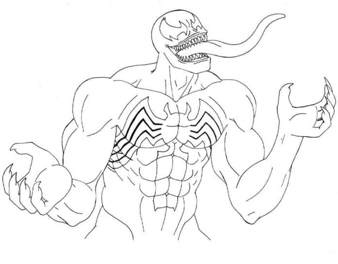 Desenhos de Venom para Colorir e Imprimir