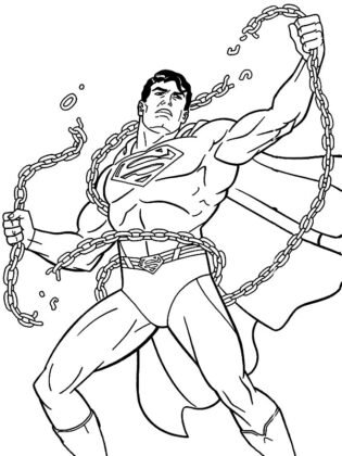 Desenhos do Super-Homem para Colorir e Imprimir