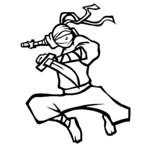 Desenhos de Ninja para Colorir e Imprimir