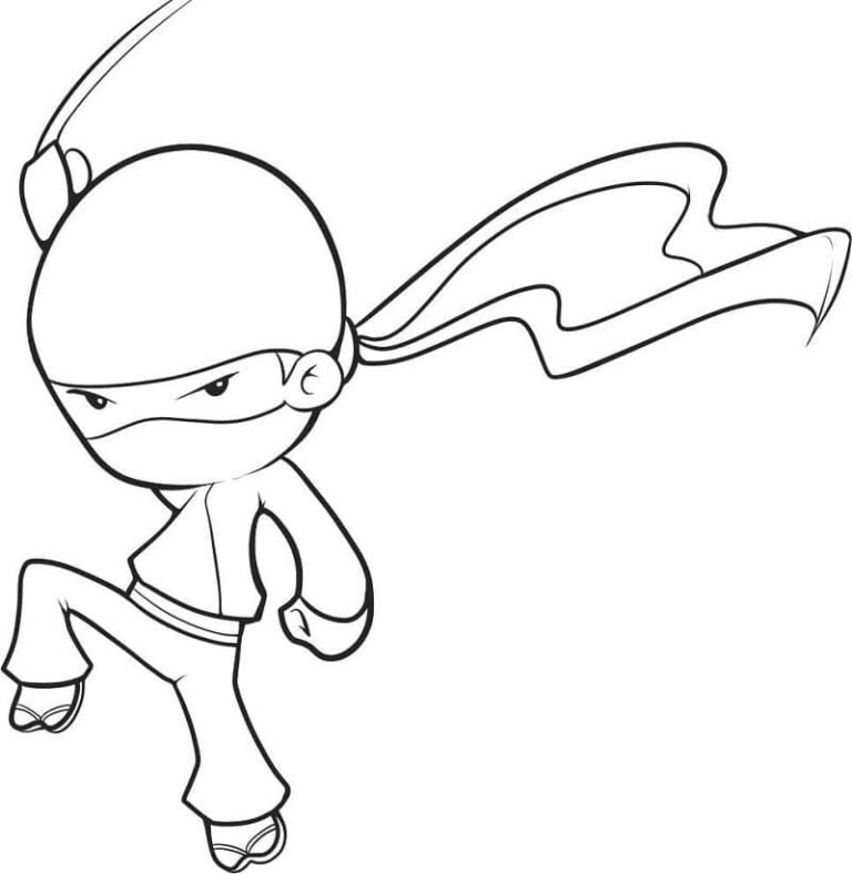Desenhos de Ninja para Colorir e Imprimir