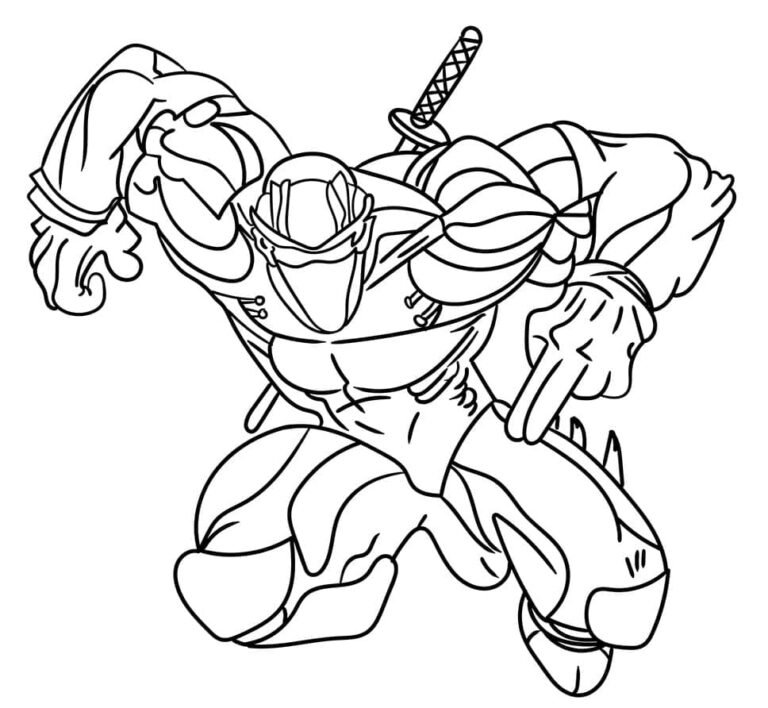 Desenhos de Ninja para Colorir e Imprimir
