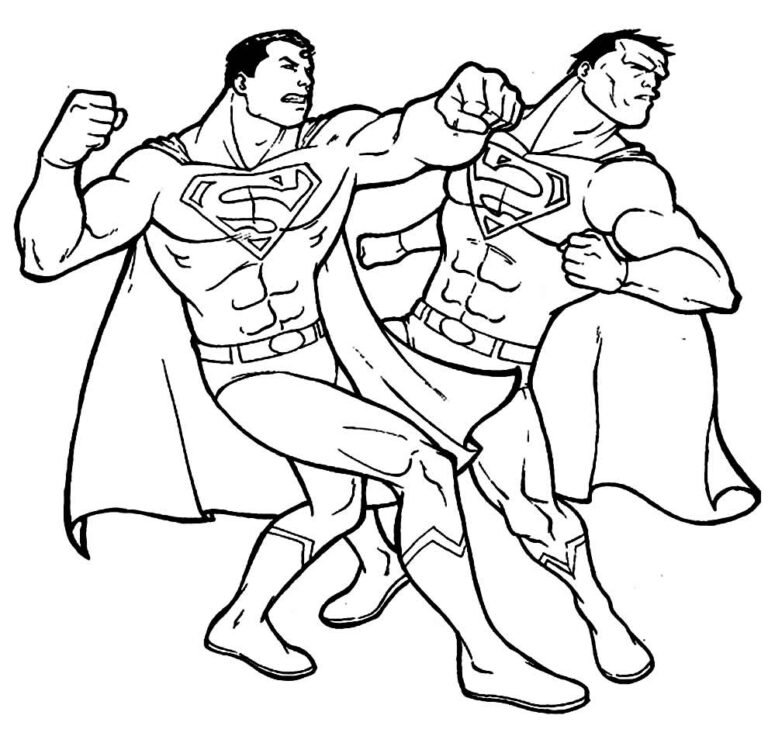 Desenhos do Super-Homem para Colorir e Imprimir